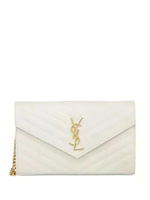 Saint Laurent Cassandre Wallet-on-chain - Neutrals