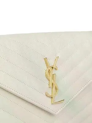 Saint Laurent Cassandre Wallet-on-chain - Neutrals