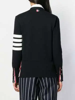 Thom Browne Four-bar Stripe Cardigan - Blue