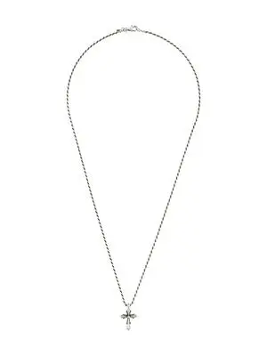 Emanuele Bicocchi Cross Pendant Necklace - Silver