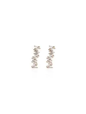 SUZANNE KALAN 18kt Fireworks Diamond Earrings - Pink