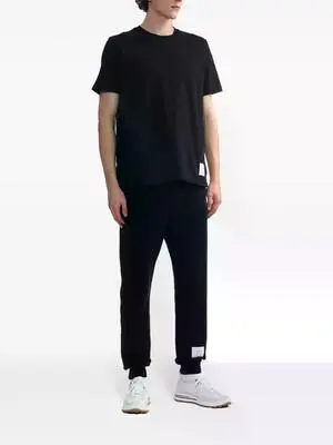 Thom Browne Stripe-detail Cotton T-shirt - Blue
