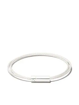 Le Gramme Le 9 Grammes Double Cable Bracelet - Silver