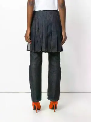 JEAN PAUL GAULTIER Denim Trousers With Overlayed Skirt