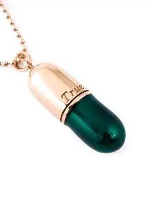 TRUE ROCKS Large Pill Pendant Necklace