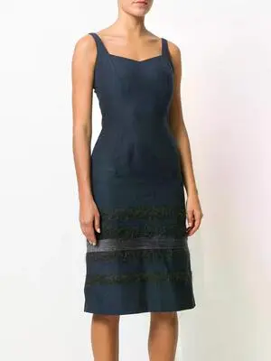 John Galliano Paneled Midi Dress