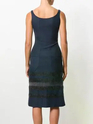John Galliano Paneled Midi Dress