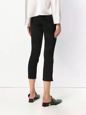Vince Leather Cropped Trousers