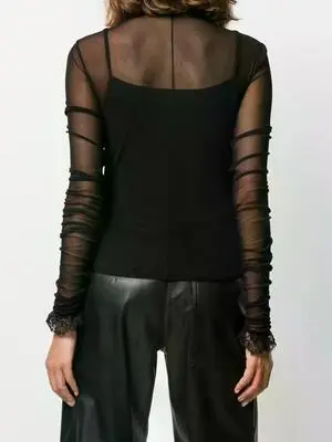 Philosophy Di Lorenzo Serafini Sheer Long-sleeved Top