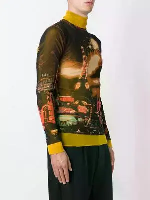 JEAN PAUL GAULTIER Paris Print Top