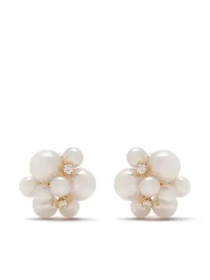 TASAKI 18kt Akoya Pearl Stud Earrings - Gold