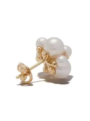 TASAKI 18kt Akoya Pearl Stud Earrings - Gold