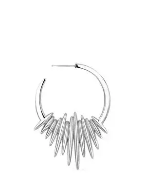 SHAUN LEANE Quill Hoop Earrings - Silver