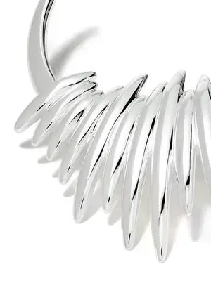 SHAUN LEANE Quill Hoop Earrings - Silver