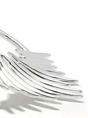 SHAUN LEANE Quill Hoop Earrings - Silver