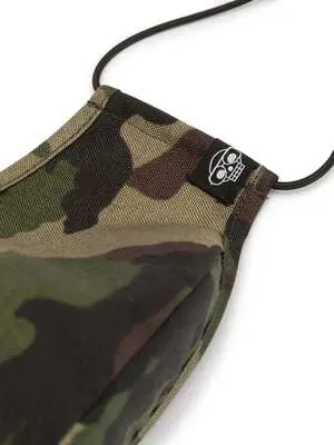 MOSTLY HEARD RARELY SEEN Camouflage Print Face Mask - Brown