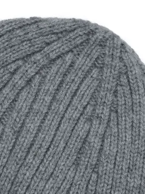 Thom Browne Cashmere Beanie - Grey