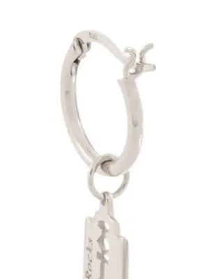 TRUE ROCKS Razor Hoop Earring - Silver