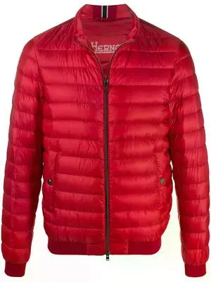Herno High-neck Quilted Down Jacket - Red