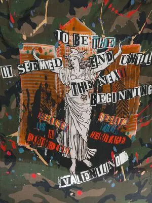 Valentino Garavani Camouflage Printed Scarf