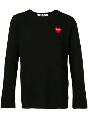 Play Comme Des Garcon Logo Patch Jumper