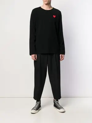 Play Comme Des Garcon Logo Patch Jumper