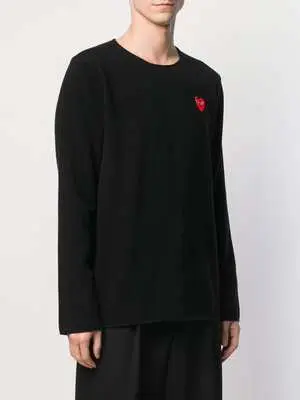 Play Comme Des Garcon Logo Patch Jumper