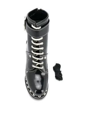 Alexander McQueen Studded Platform Ankle Boots