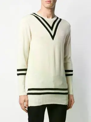 Comme Des Garçons Stripe-detail Wool Jumper