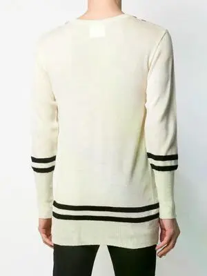 Comme Des Garçons Stripe-detail Wool Jumper
