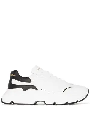 Dolce & Gabbana Daymaster Leather Sneakers - White