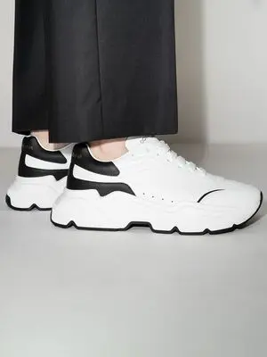 Dolce & Gabbana Daymaster Leather Sneakers - White
