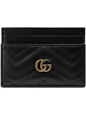 Gucci Gg Marmont Card Case - 1000 Black