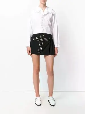 Comme Des Garçons Cross Stud Overlapping Shorts
