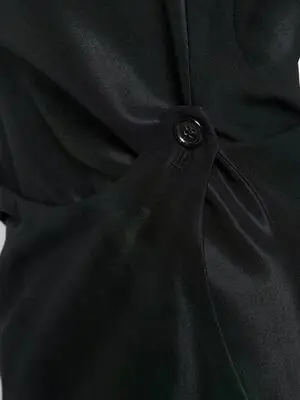 Comme Des Garçons 1995 Draped Wool Blend Midi Dress
