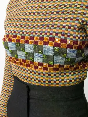 JEAN PAUL GAULTIER 1990's Gem Embroidered Jumper