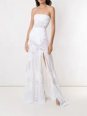 AMIR SLAMA Lace Maxi Skirt