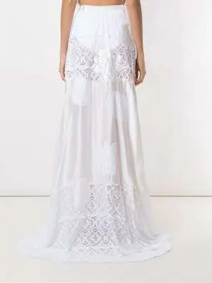 AMIR SLAMA Lace Maxi Skirt
