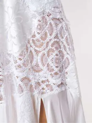 AMIR SLAMA Lace Maxi Skirt