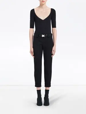 Prada Tailored Trousers With Zip Detail