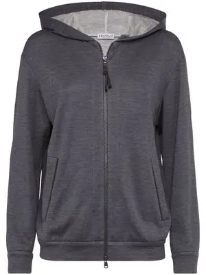 Brunello Cucinelli Zipped Long-sleeve Hoodie