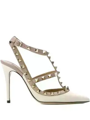 Valentino Garavani 95mm Rockstud Rolling Heeled Pumps