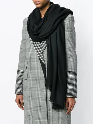 N.peal Pashmina Shawl Scarf - Black