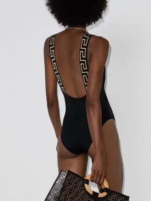 Versace Greca Border One-piece Swimsuit