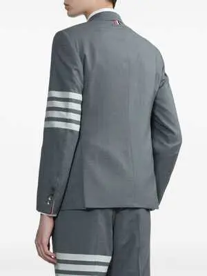 Thom Browne 4-bar Stripe Single-breasted Blazer - Grey