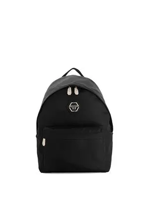 Philipp Plein Logo Plaque Backpack - Black