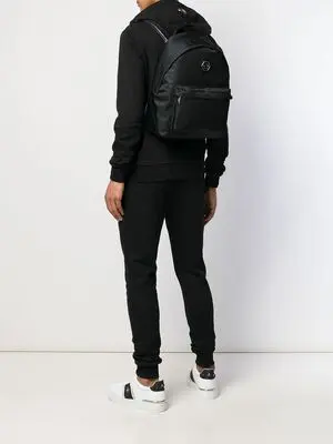 Philipp Plein Logo Plaque Backpack