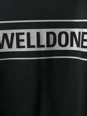 We11Done Logo Print Sweatshirt - Black