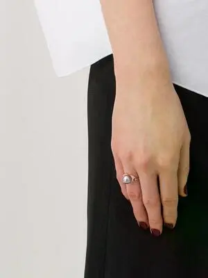 Yoko London 18kt Rose Freshwater Pearl And Diamond Ring