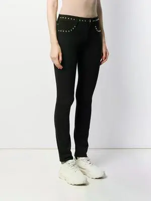 Versace Stud-detail Skinny Trousers